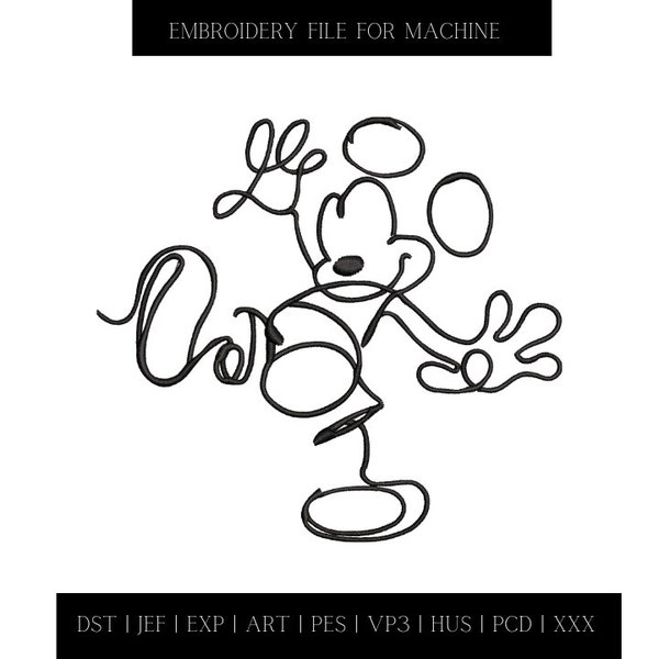 Mouse Machine Embroidery Designs - Etsy