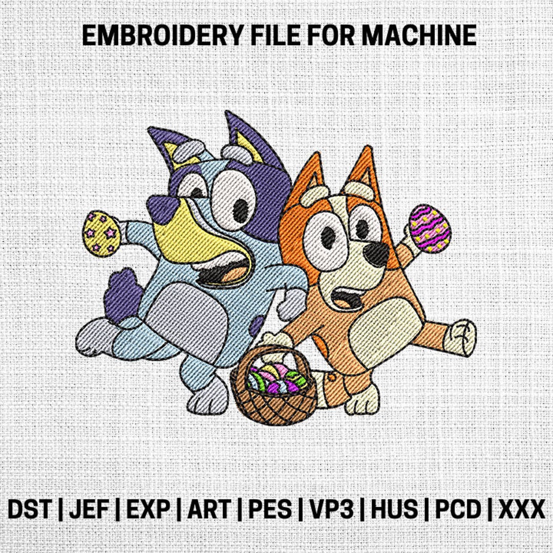 Blue Dog Hoopy Easter Embroidery Designs, Blue Dog Easter Embroidery ...