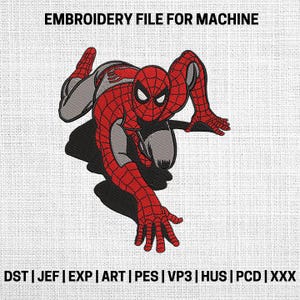 Spiderman Embroidery - Etsy