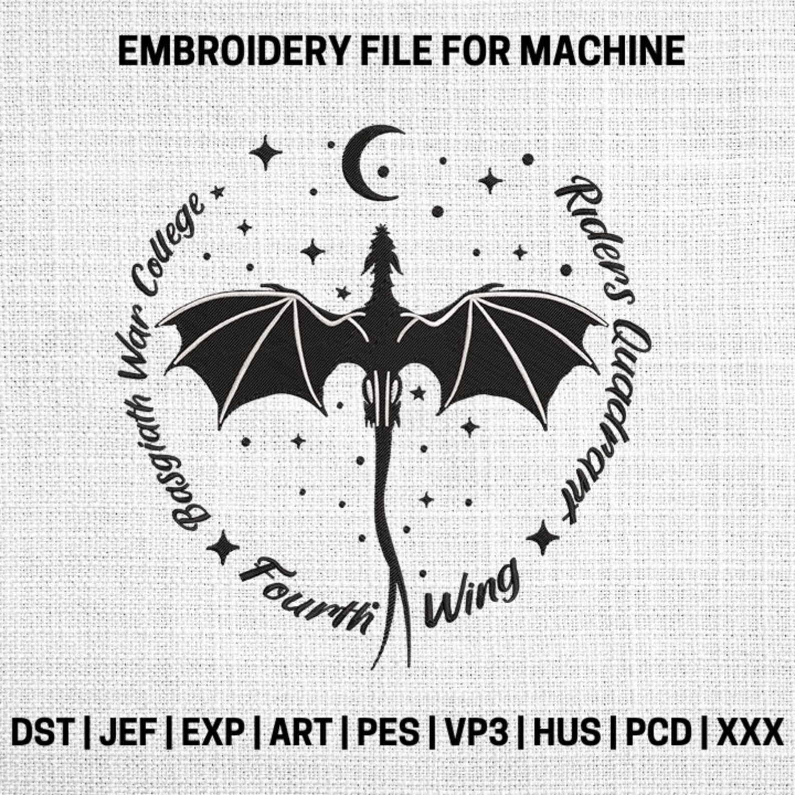Dragon Fly Embroidery Designs,fantasy Book Embroidery Pattern, Book ...