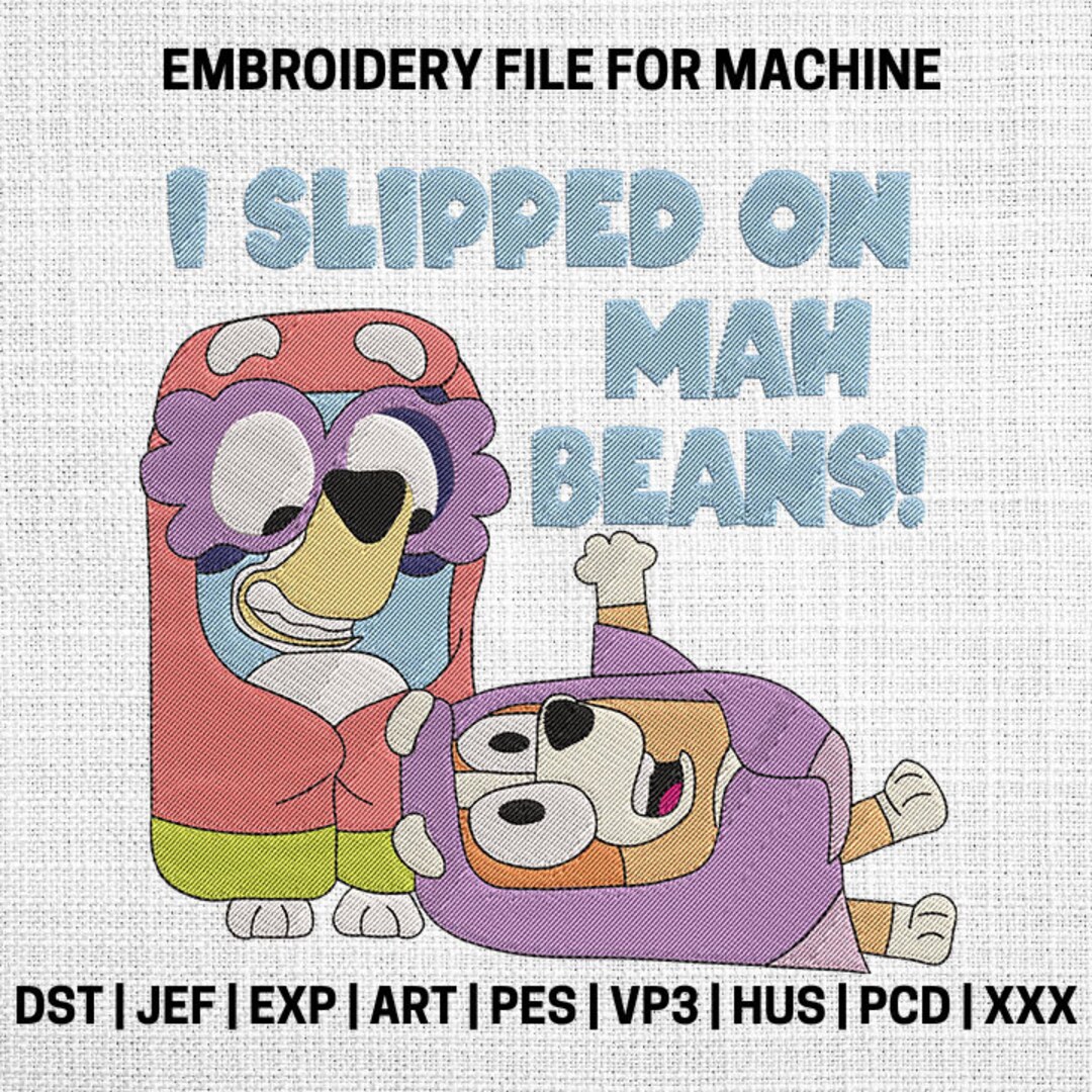 Blue Dog Embroidery Designs, Couple Blue Dog Embroidery Pattern, Blue ...