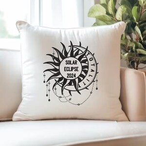 Total Solar Eclipse 2024 Embroidery Designs, April 8th Embroidery ...