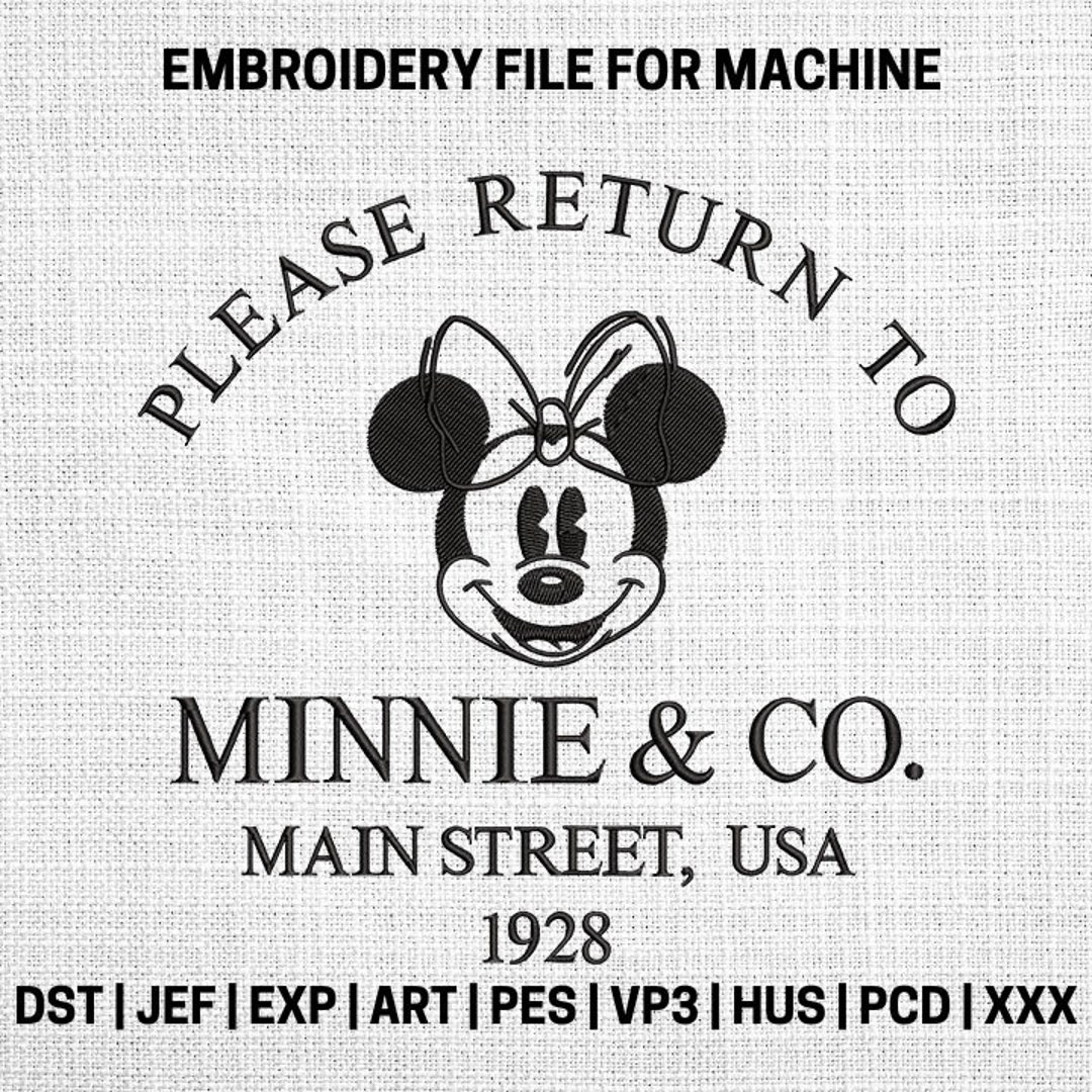 Mouse Embroidery Designs, Please Return Embroidery Pattern, Mouse ...