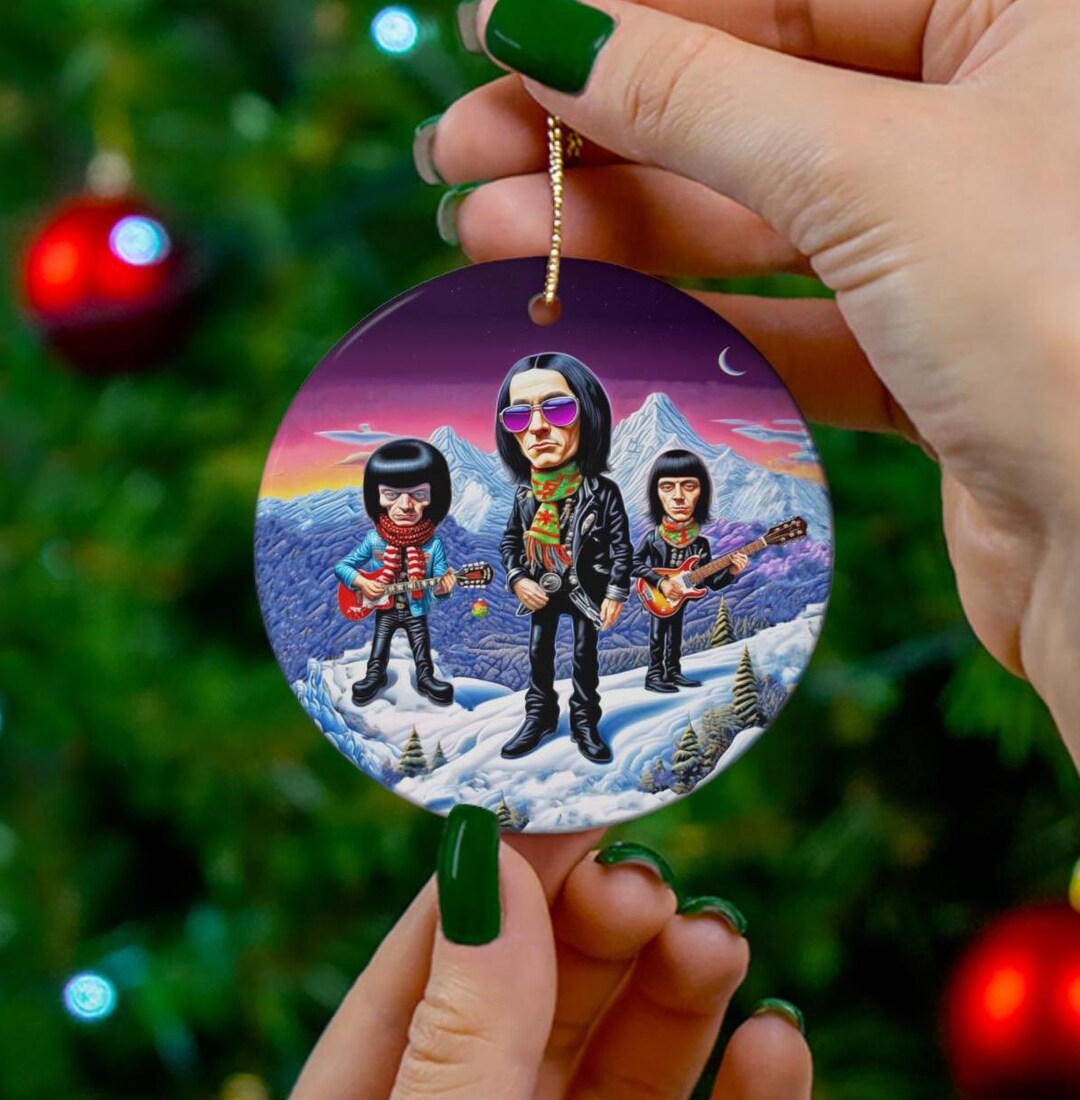 Rock Band Christmas Tree Ornament Porcelain Ceramic Christmas ...