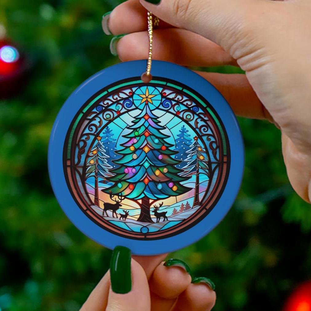 Reindeer Christmas Tree Ornament Christmas Ornaments Porcelain Ceramic ...