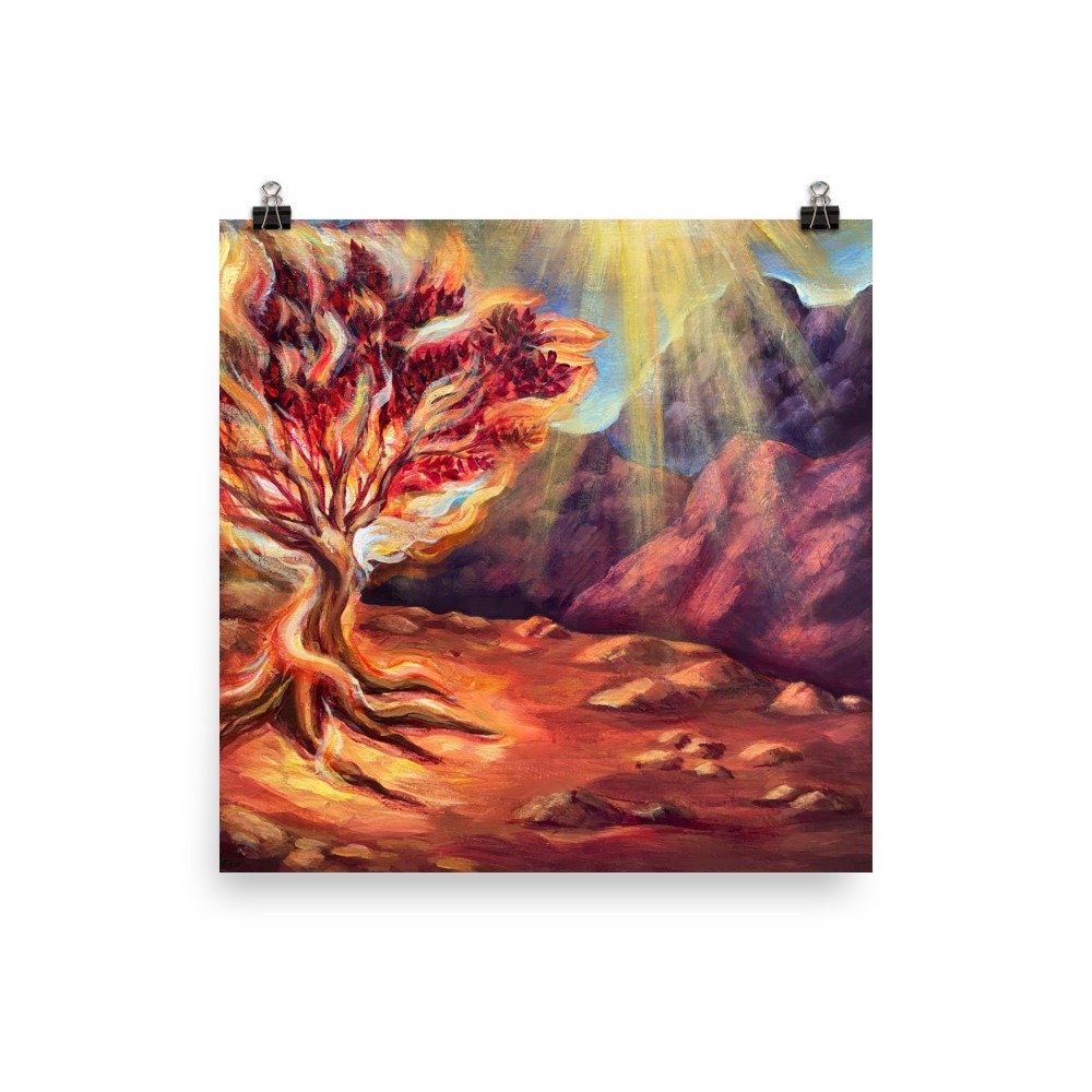The Burning Bush Poster - Etsy