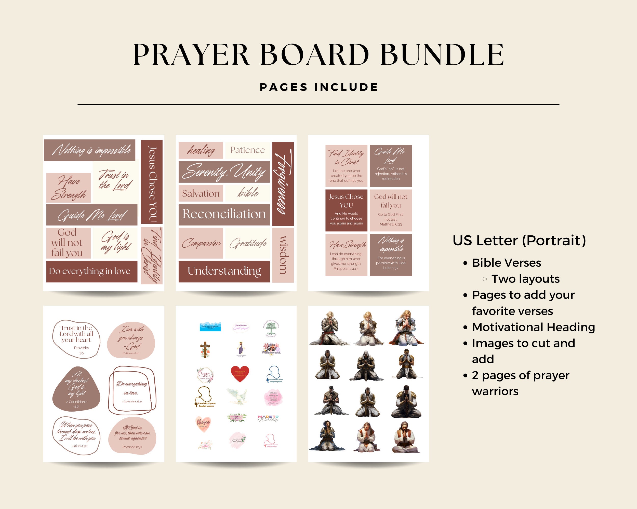 Prayer Board, Prayer Board Printable, Bible Verses, Prayer Headers ...