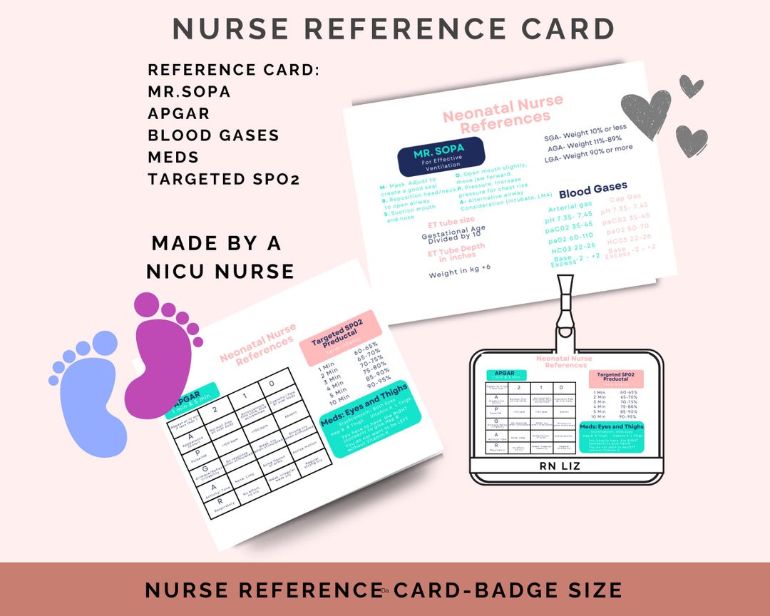 NICU Nurse Bundle, Nurse Brain, Nurse Resource, Nurse Notes, Registered ...