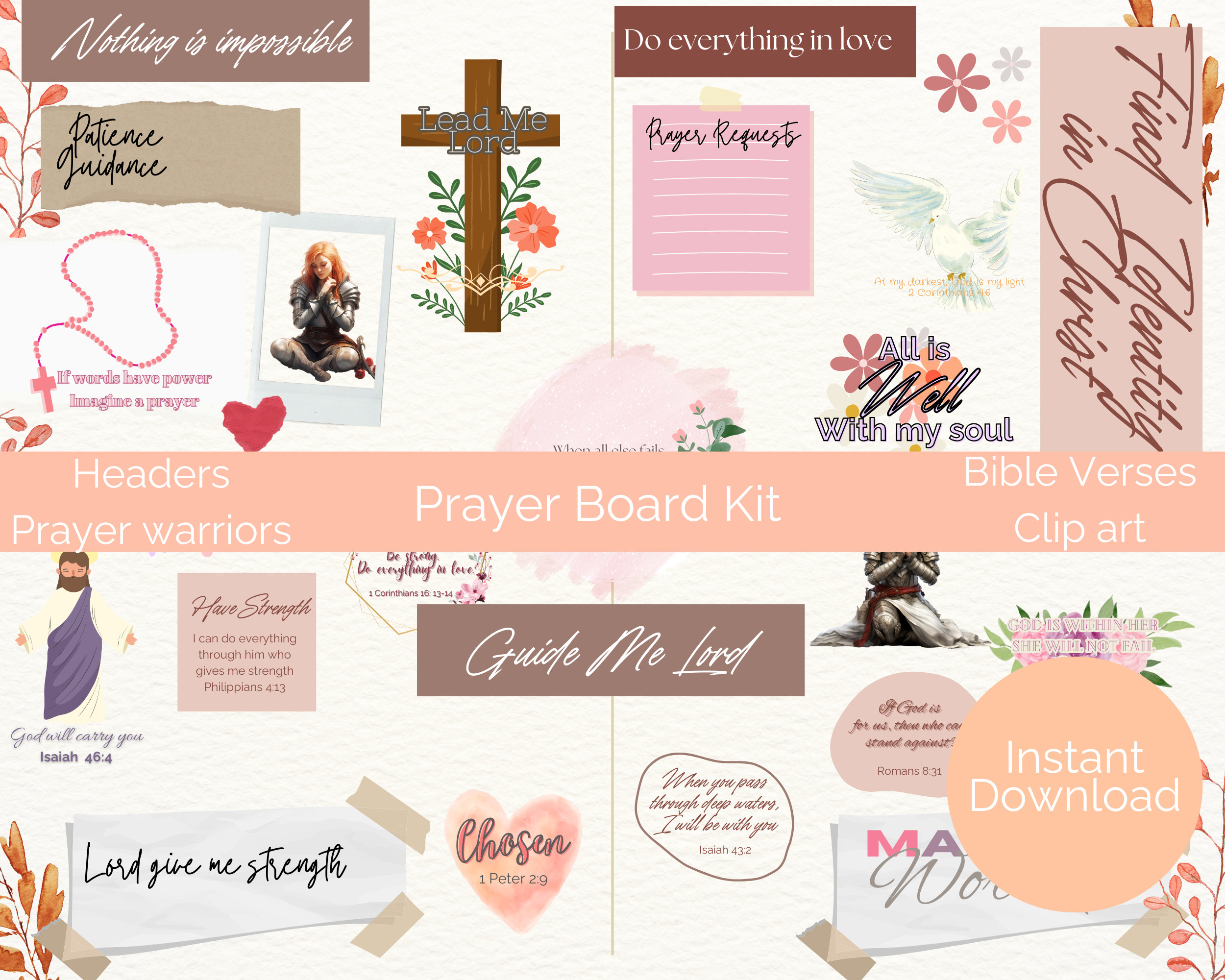 Prayer Board, Prayer Board Printable, Bible Verses, Prayer Headers ...