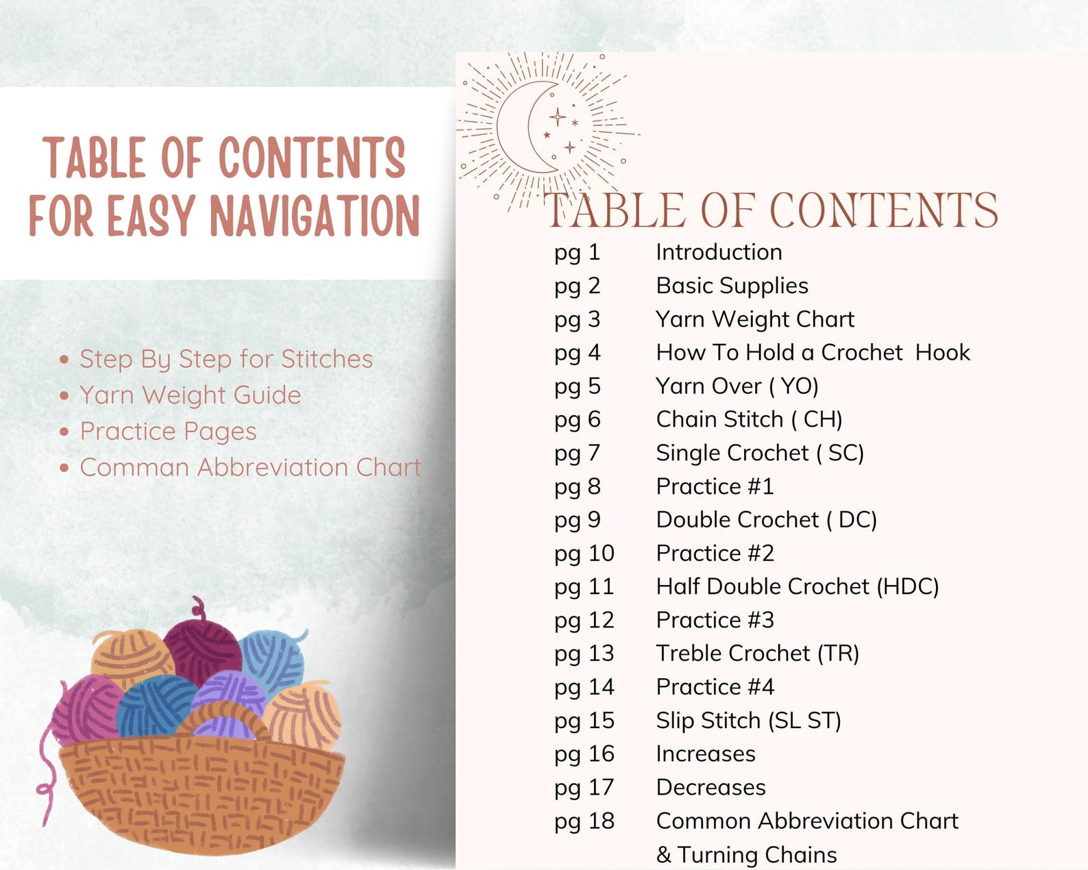 Crochet Guide for Beginners, Crochet Reference Sheets, Crochet Cheat ...