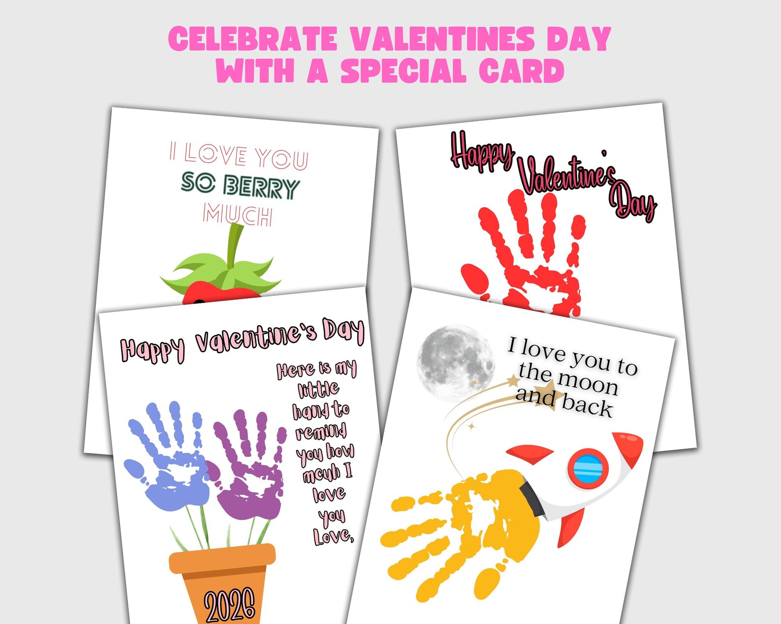 Valentine's Day Handprint Craft, Handprint Art, Footprint Craft ...