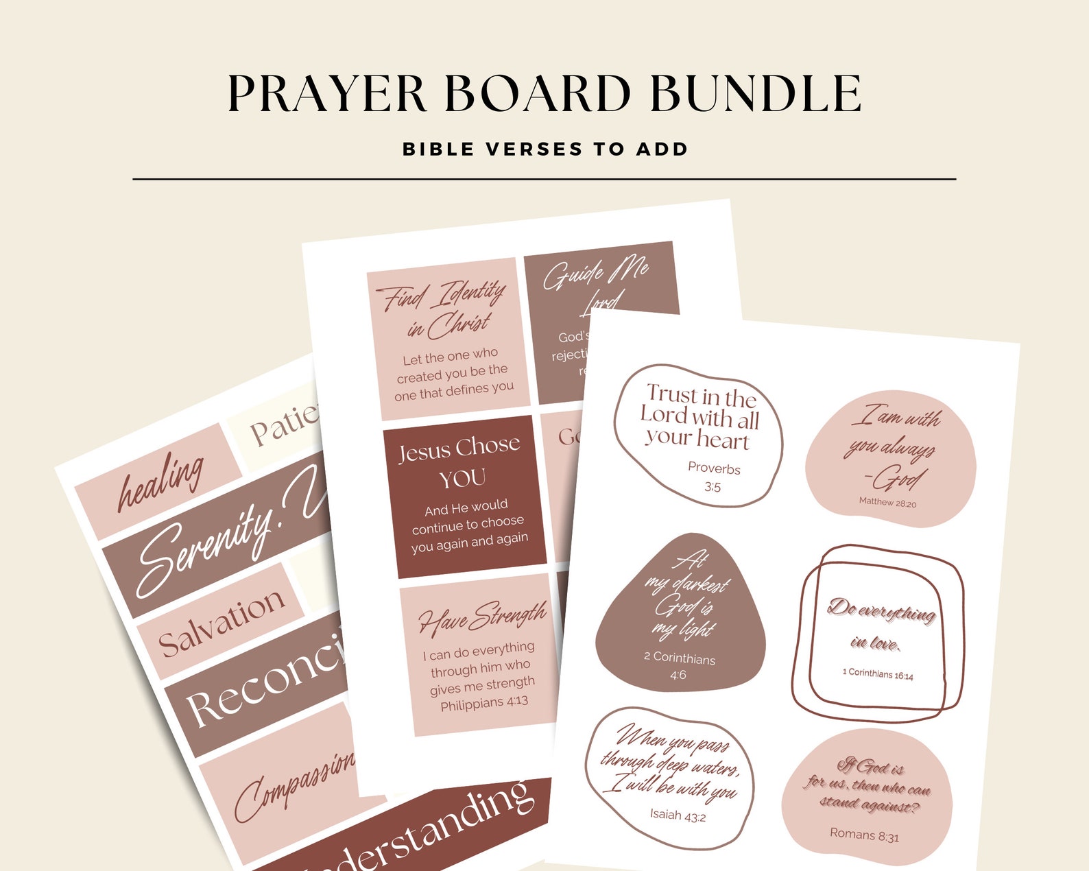 Prayer Board, Prayer Board Printable, Bible Verses, Prayer Headers ...