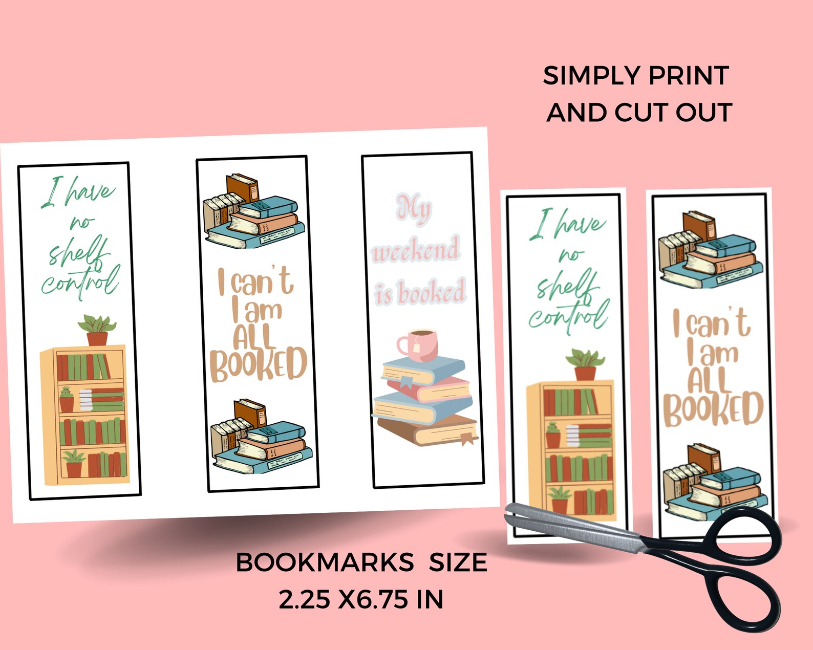 Printable Bookmark, Coloring Bookmark, Book Tracker, SMUT, Booklover ...