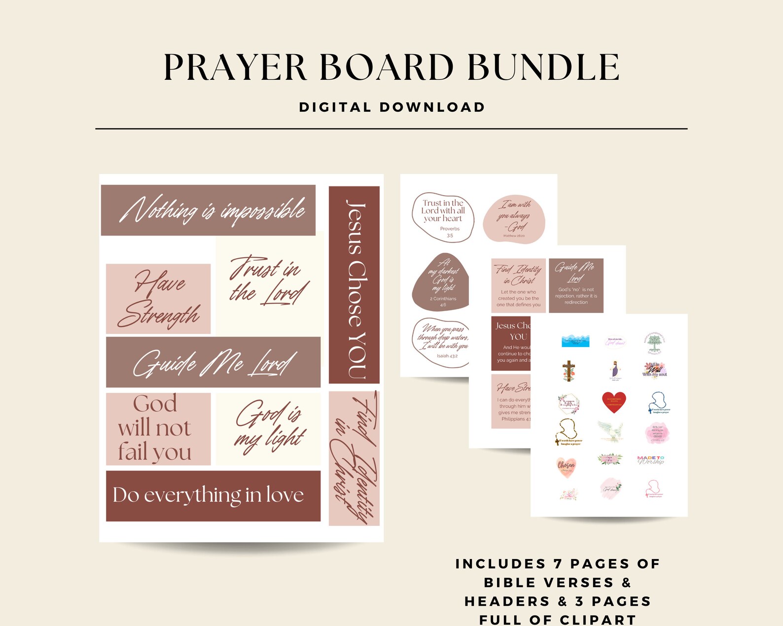 Prayer Board, Prayer Board Printable, Bible Verses, Prayer Headers ...