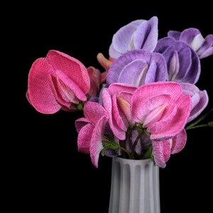 Crochet Sweet Pea Flower Pattern - Crochet Pattern a Sweet Pea Flower ...