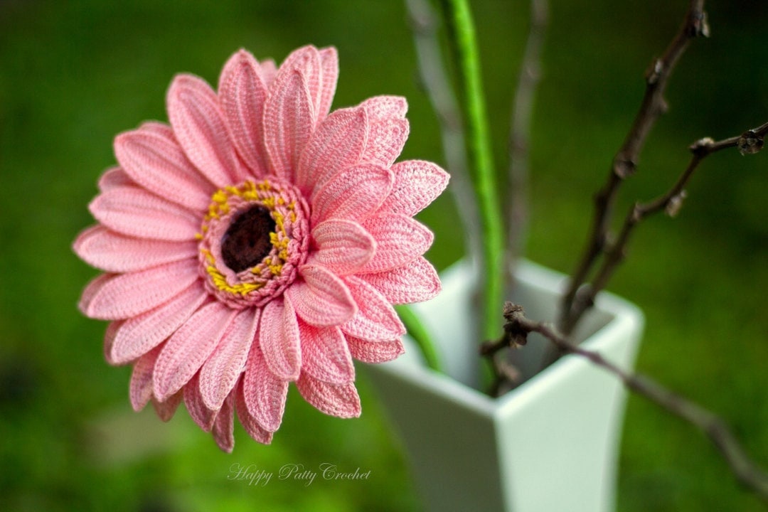 Crochet Flower Pattern Crochet Gerbera Pattern Crochet - Etsy