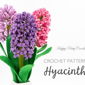 Crochet Hyacinth Flower Pattern - Crochet Flower Pattern for a Hyacinth ...