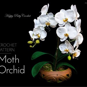 Crochet Orchid Pattern - Crochet Flower Pattern - Crochet Pattern for ...