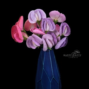 Crochet Sweet Pea Flower Pattern - Crochet Pattern a Sweet Pea Flower ...