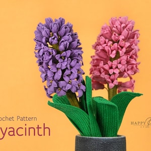 Crochet Hyacinth Flower Pattern - Crochet Flower Pattern for a Hyacinth ...