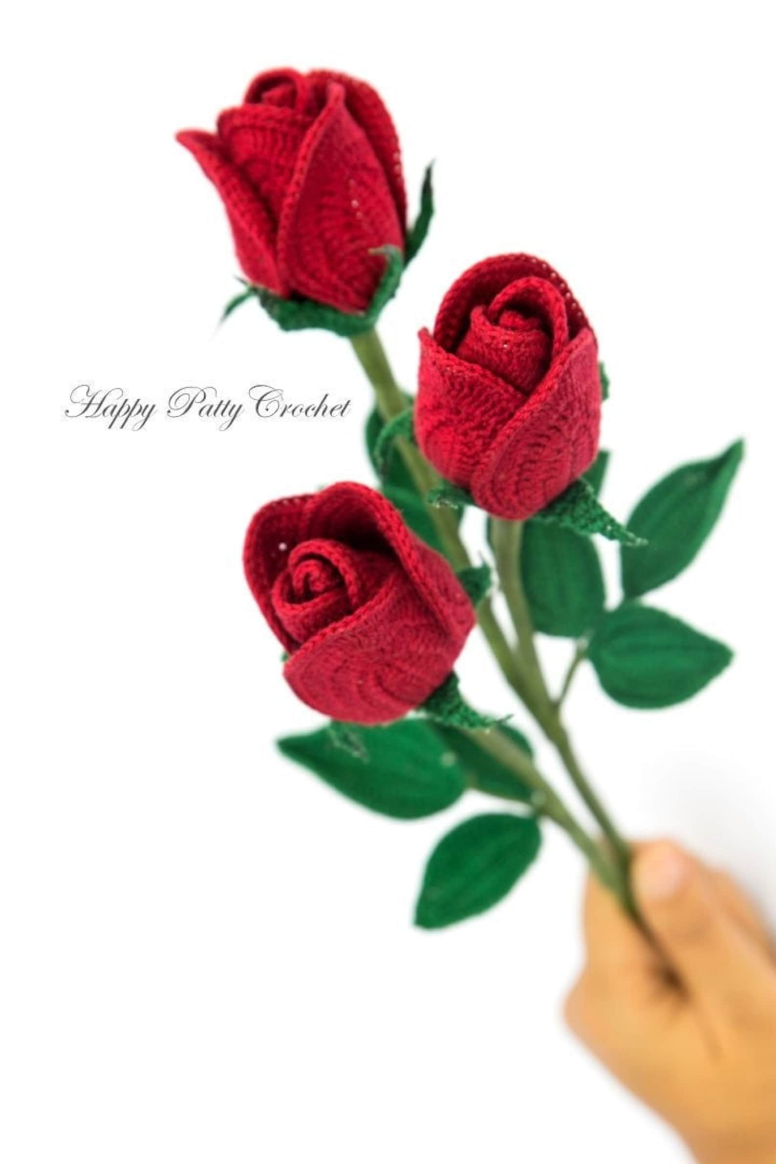 Easy Crochet Rose PATTERN Crochet Flower Patterns Crochet Pattern for ...