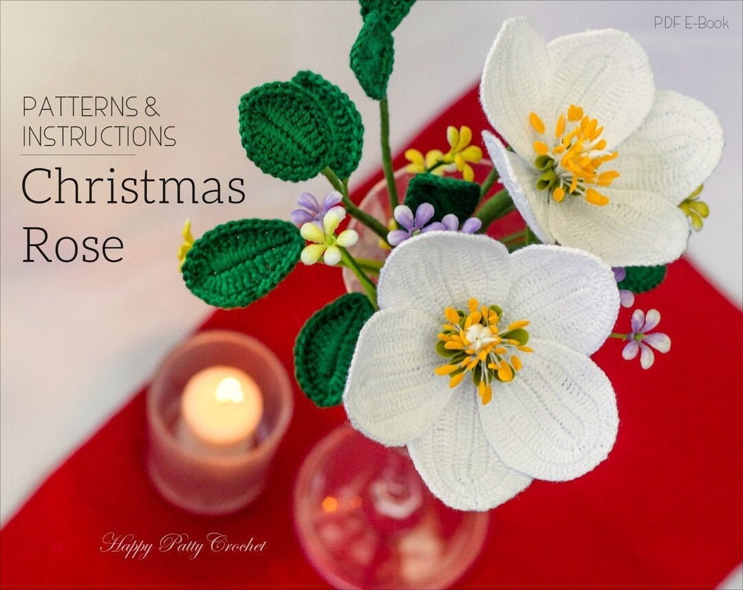 Instant Download - Crochet Flower Pattern for Christmas - Christmas ...