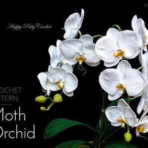 Crochet Orchid Pattern - Crochet Flower Pattern - Crochet Pattern for ...