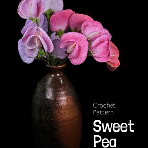 Crochet Sweet Pea Flower Pattern - Crochet Pattern a Sweet Pea Flower ...