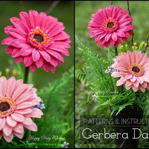 Crochet Flower Pattern Crochet Gerbera Pattern Crochet Pattern for ...