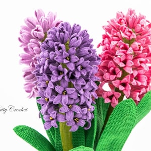 Crochet Hyacinth Flower Pattern - Crochet Flower Pattern for a Hyacinth ...