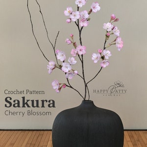 Sakura Crochet Pattern - Cherry Blossom Flower Crochet Pattern ...