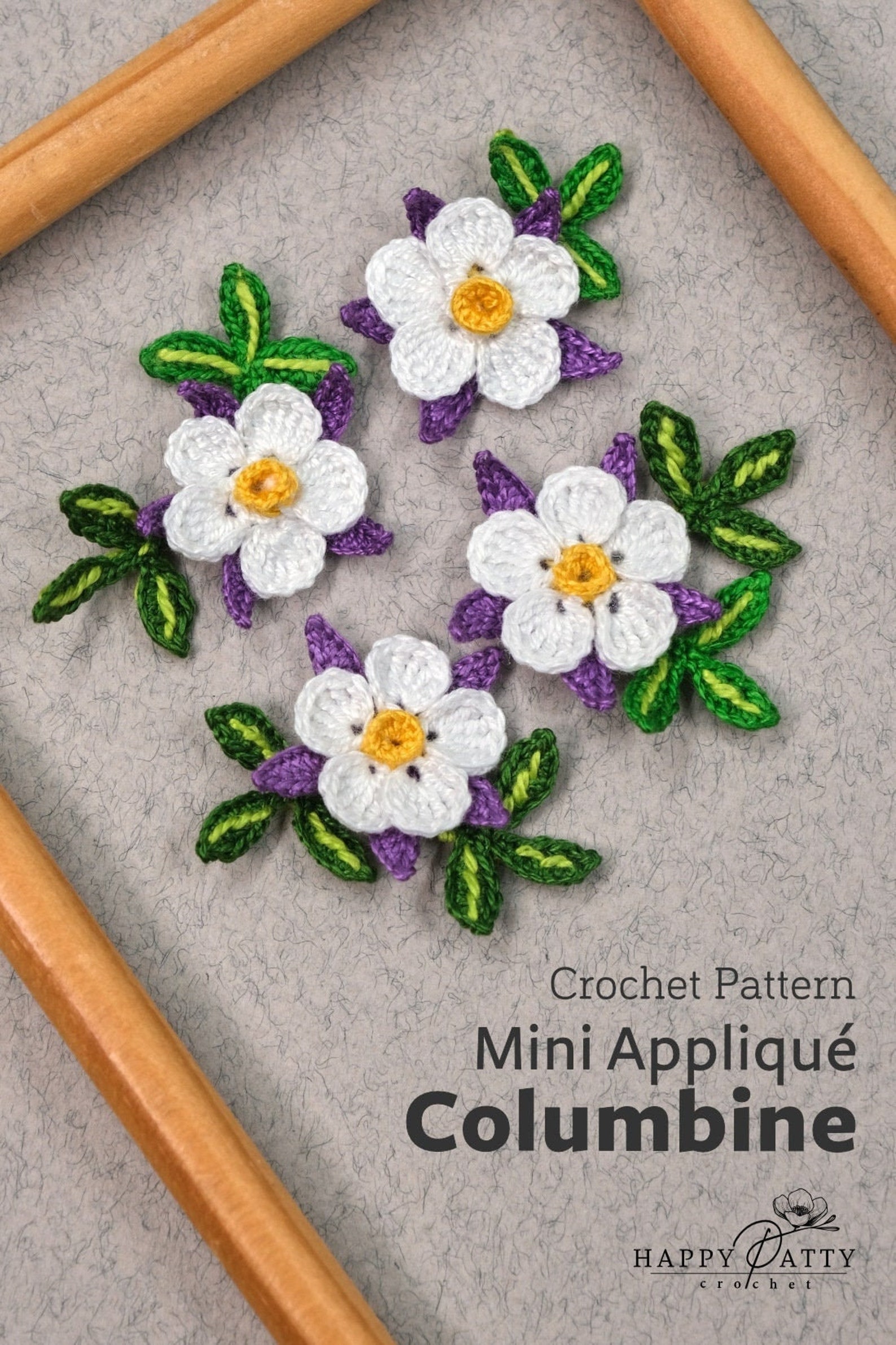 Crochet Mini Flower Appliques Bundle – Part 2 Collection (PDF Pattern ...