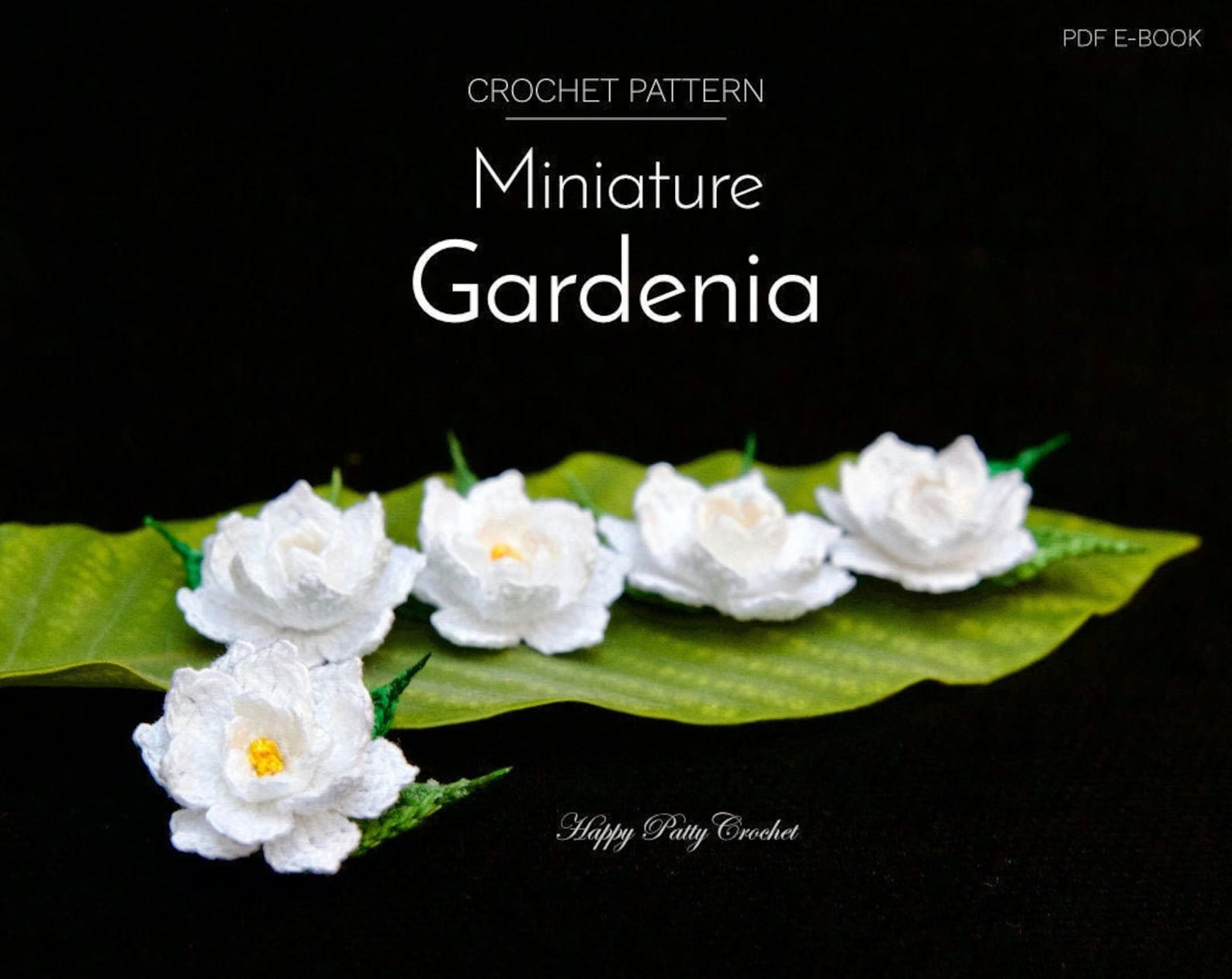 Crochet Mini Gardenia Pattern – Elegant Small Flower Applique (PDF ...