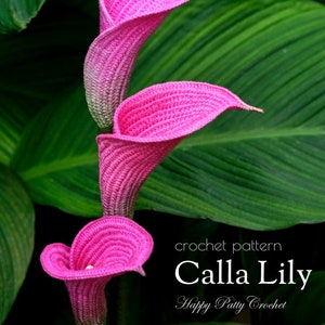 Crochet Pattern for a Calla Lily - Crochet Flower Pattern for an Arum ...