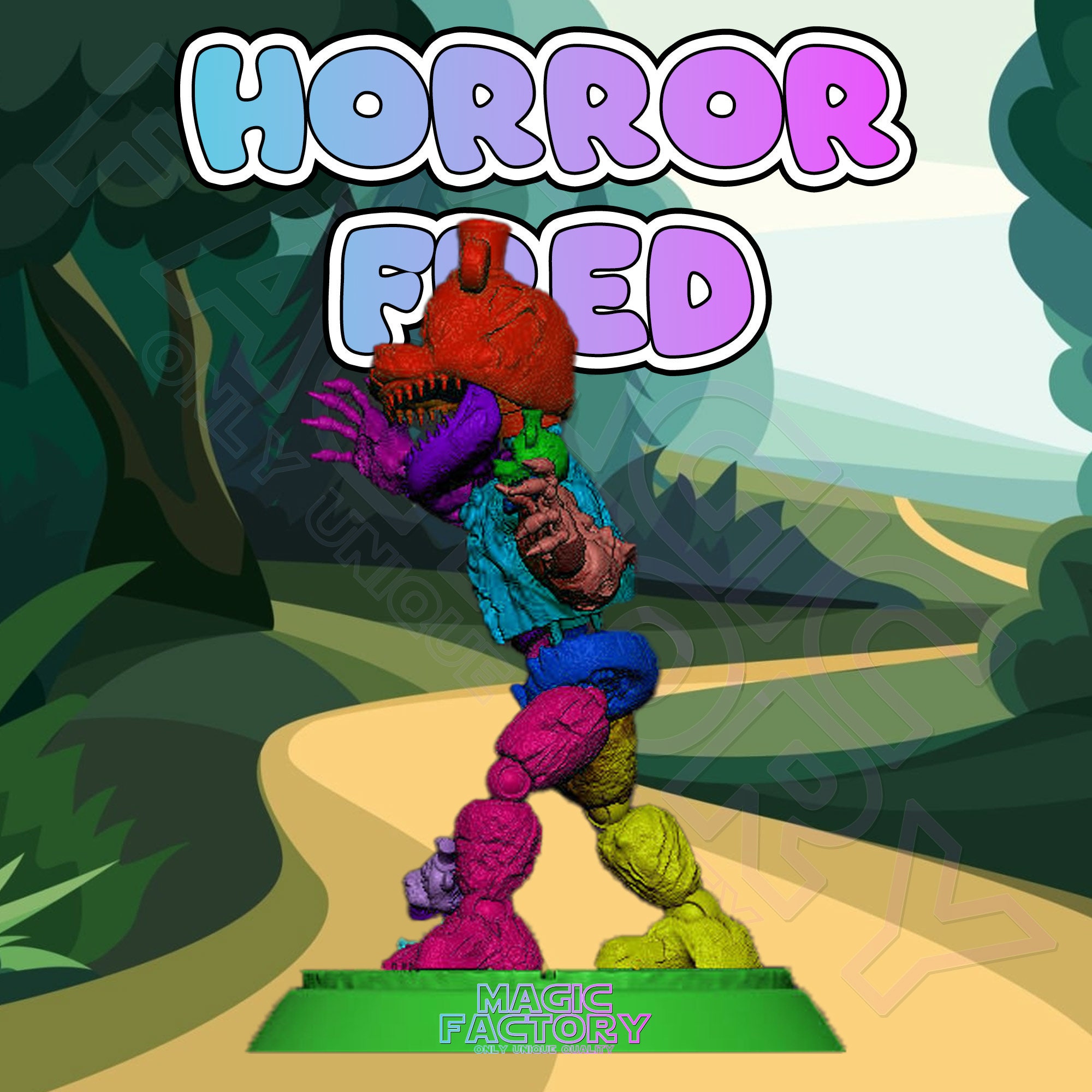 Horror Fred STL Model for 3D Printing 3D Printable Horror - Etsy