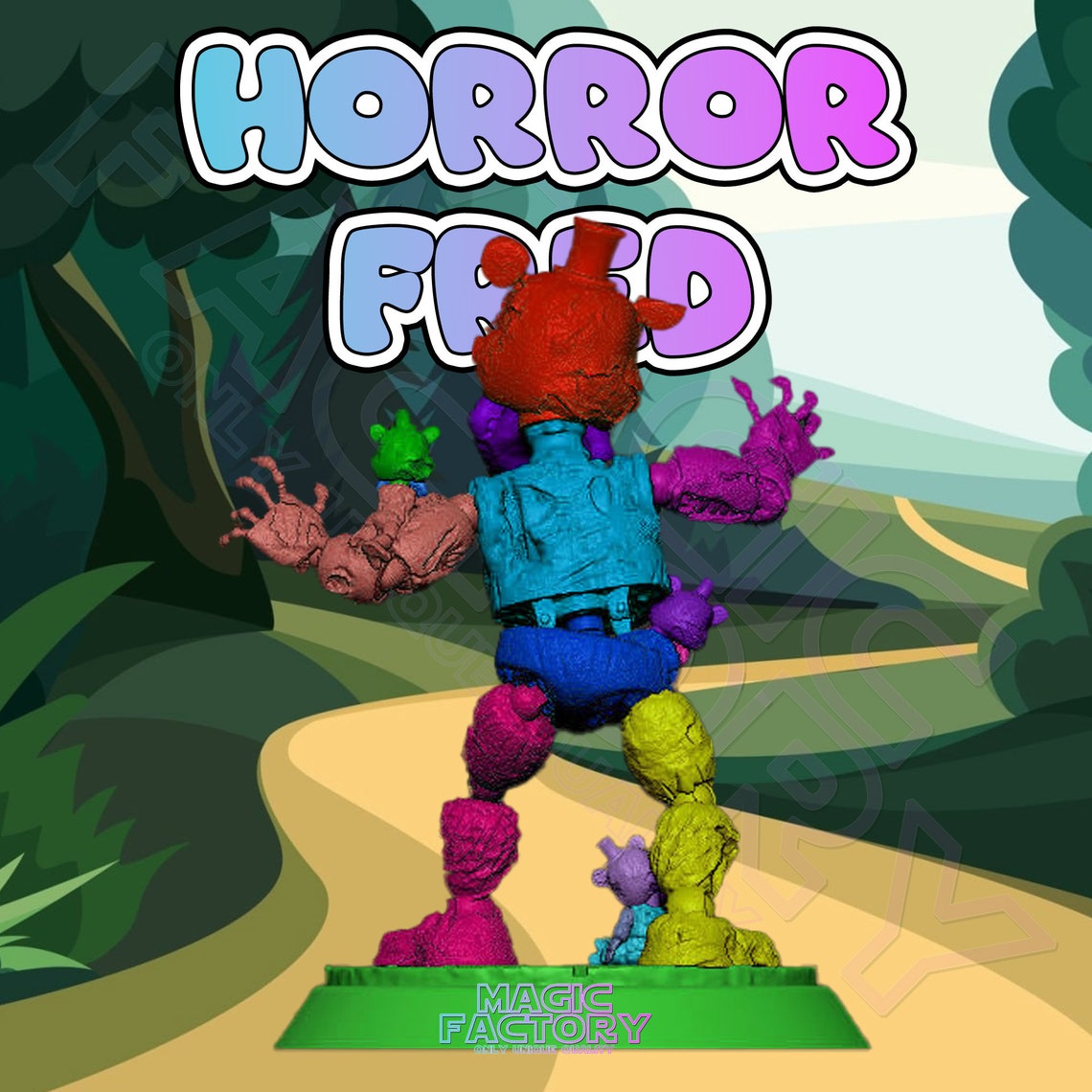 Horror Fred STL Model for 3D Printing 3D Printable Horror - Etsy