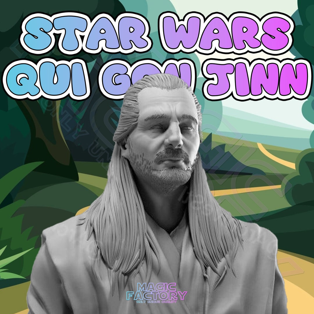 Star Wars Qui Gon Jinn STL Model Figure Star Wars Figure STL Model Star ...