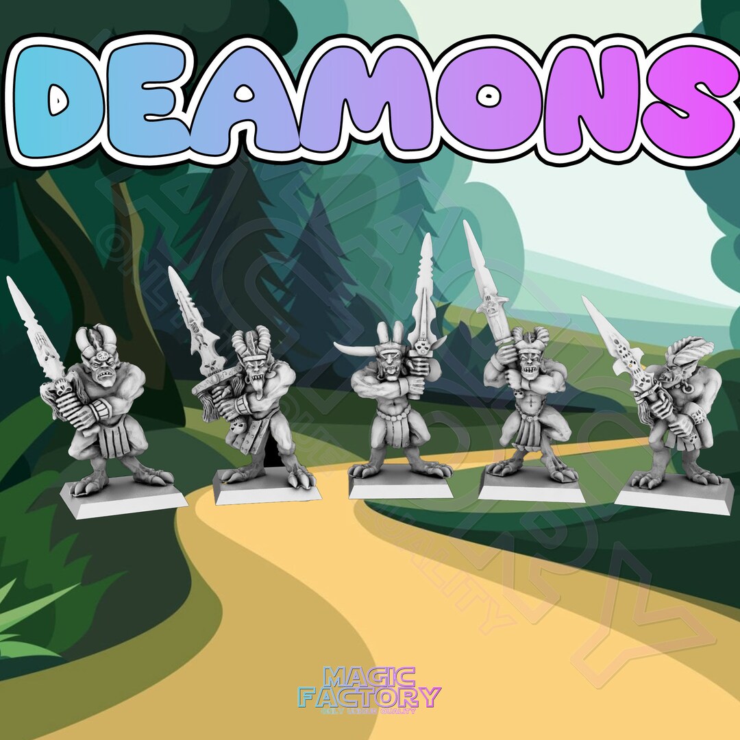 Daemons STL Model for 3D Printing 3D Printable Daemons Model for Dnd ...