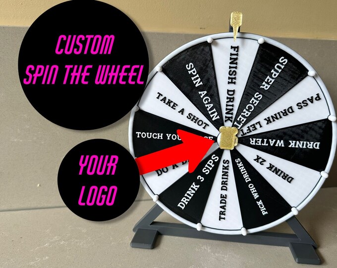 Custom Spin the Wheel Game for Parties and Events Personalized Logo - Etsy