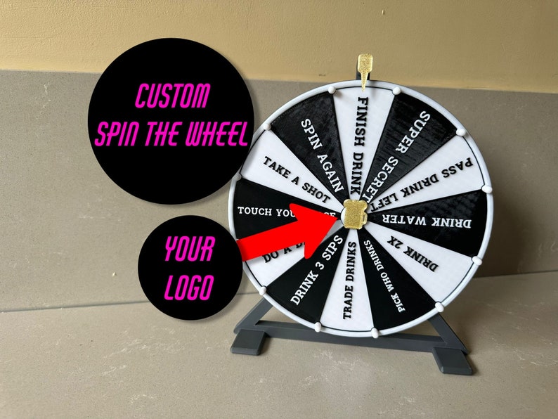 Custom Spin the Wheel Game for Parties and Events Personalized Logo - Etsy