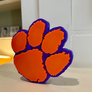Clemson Tiger Paw - Officially Licensed - Etsy