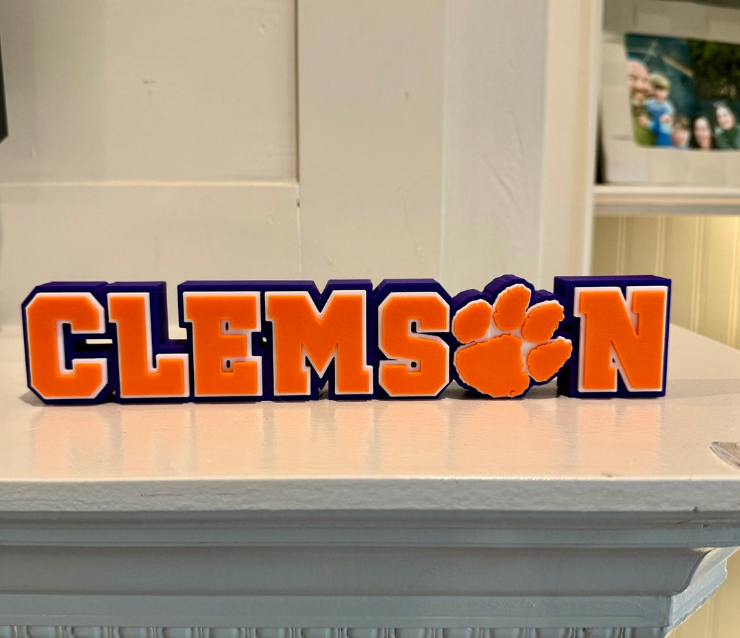 Clemson Tigers Logo Art - Officially Licensed - Etsy
