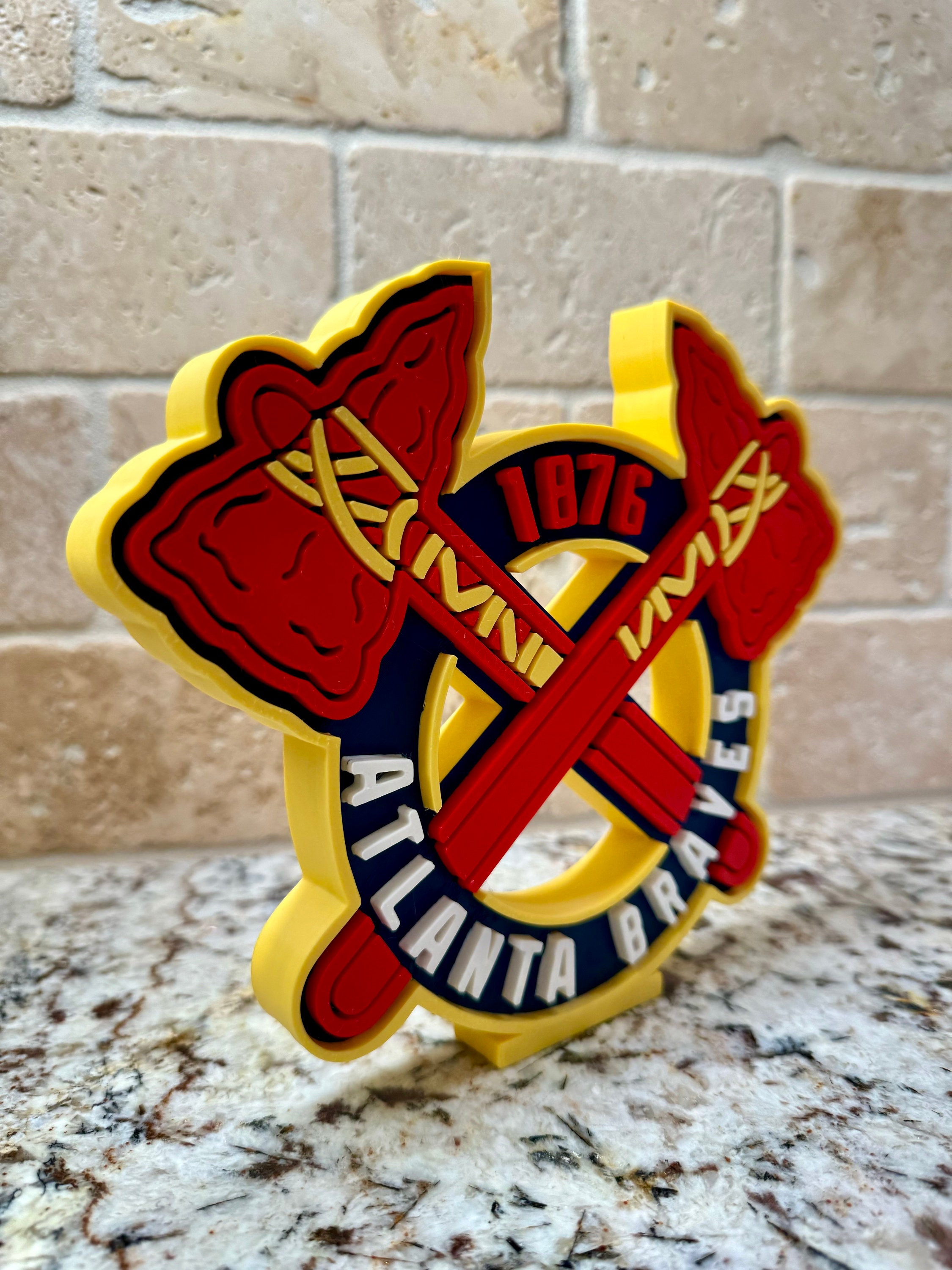 Atlanta Braves "1876" Shelf Art - Show Your Team Spirit - Etsy