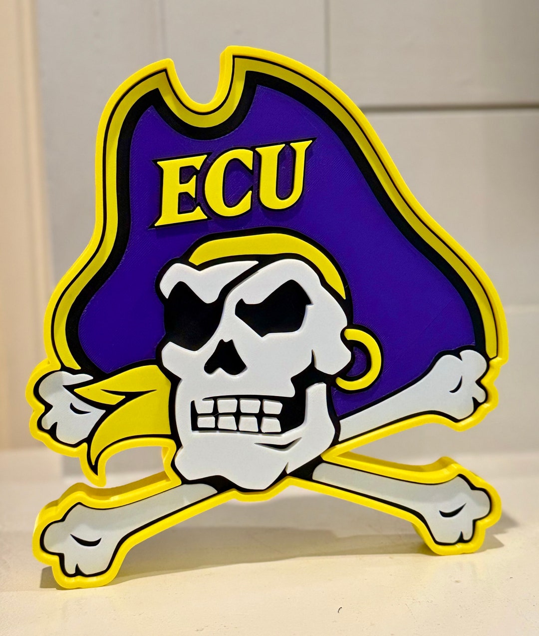 ECU Pirate Mascot Shelf Art: Officially Licensed East Carolina ...