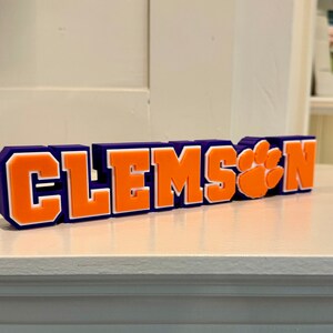 Clemson Tigers Logo Art - Officially Licensed - Etsy