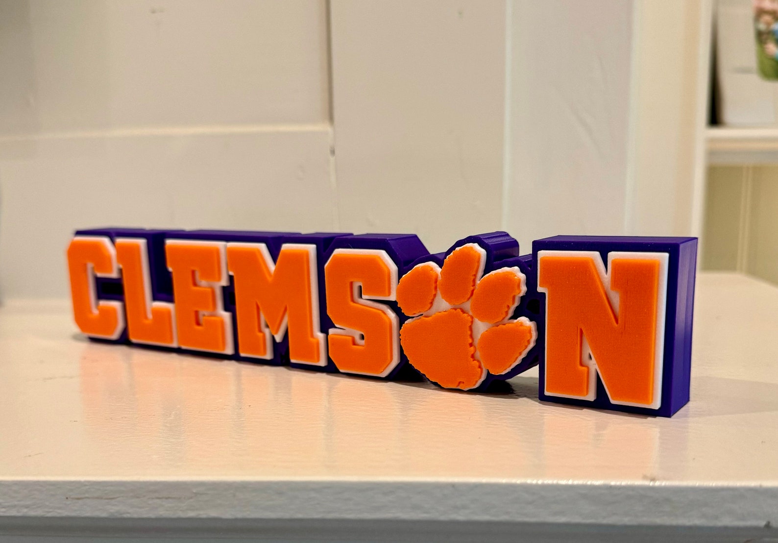 Clemson Tigers Logo Art - Officially Licensed - Etsy