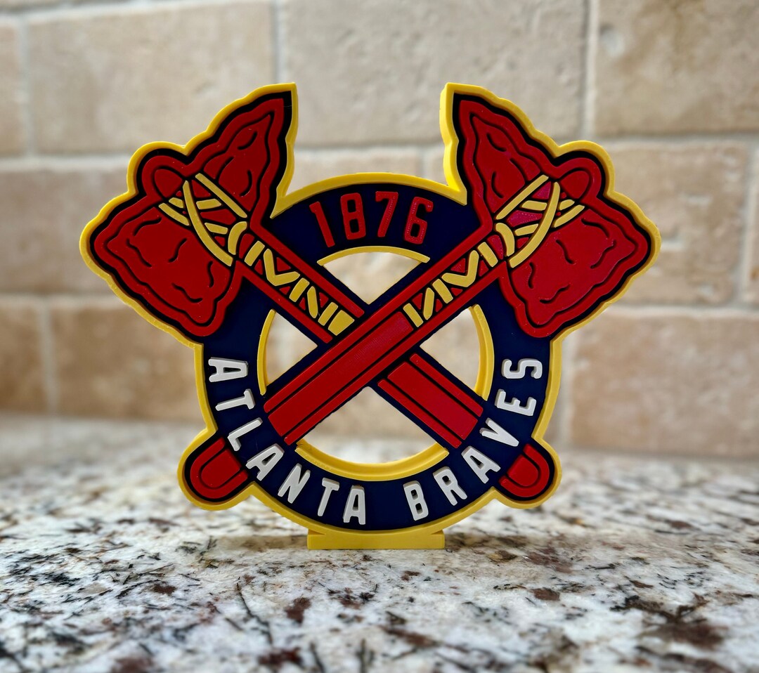 Atlanta Braves "1876" Shelf Art - Show Your Team Spirit - Etsy