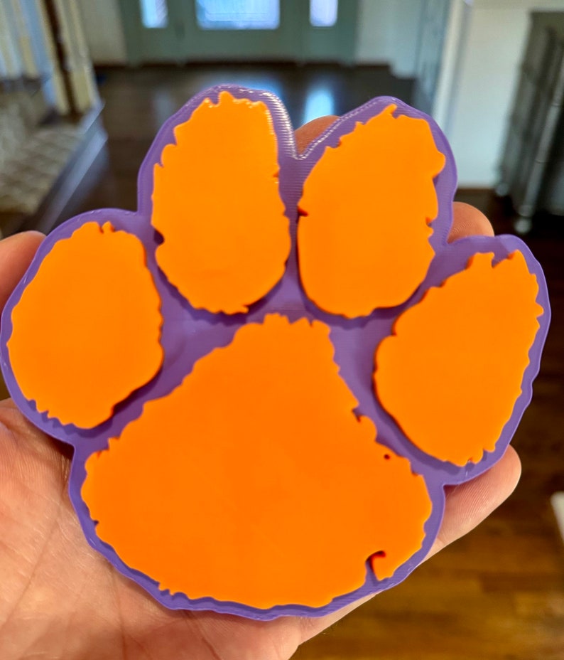 Clemson Tiger Paw Officially Licensed - Etsy