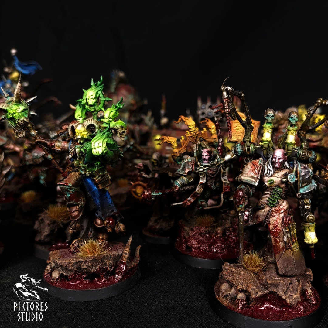 Chaos Army Painted in Grimdark Style Gold Level - Etsy