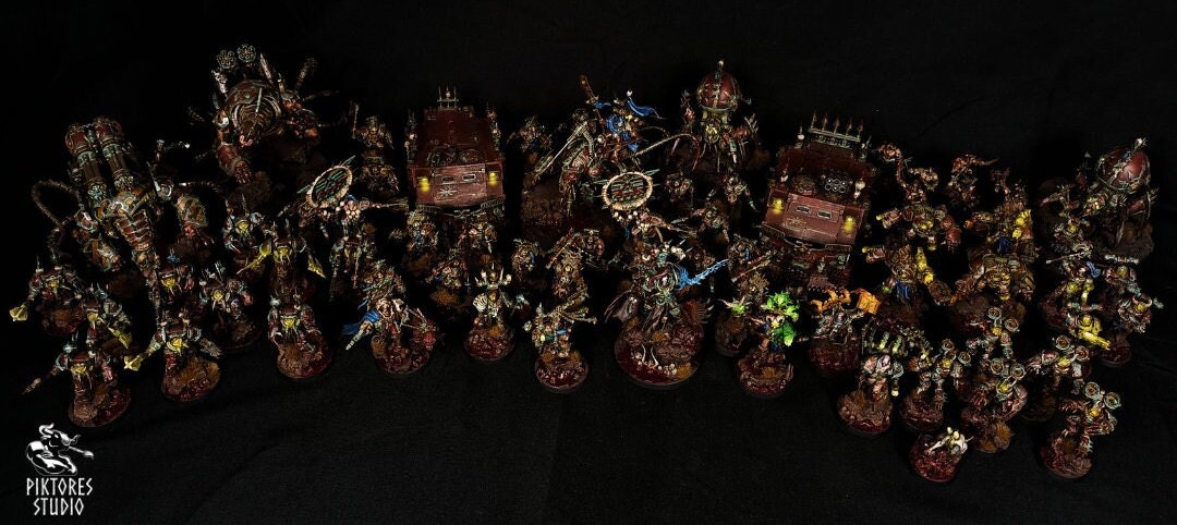Chaos Army Painted in Grimdark Style Gold Level - Etsy